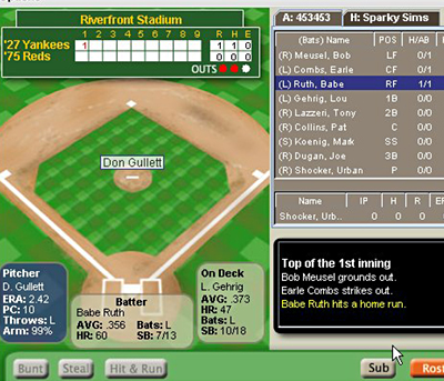 SimLeague Baseball Player’s Guide – LIVE