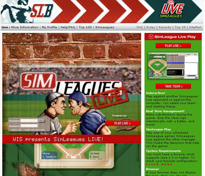 SimLeague Baseball Player’s Guide – LIVE